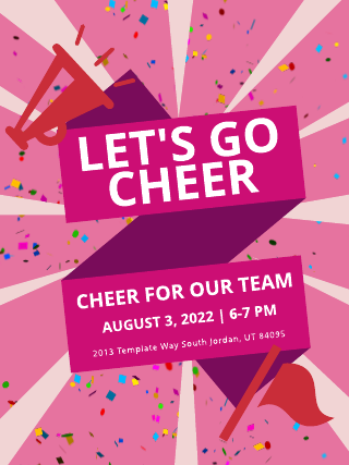 Free Cheerleading Poster Templates & Examples