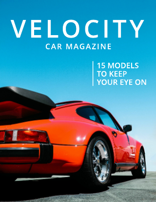 Free Car Magazine Cover Templates & Examples