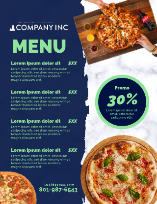 Free Takeout Menu Templates & Examples