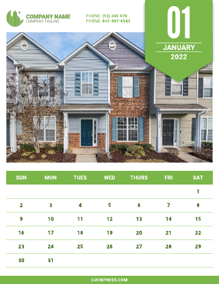 Free Real Estate Calendar Templates & Examples