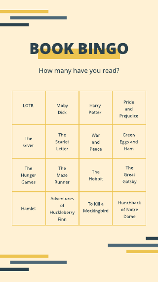 Free Instagram stories bingo Templates & Examples